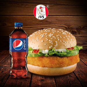 Veg Zinger With Pepsi/Coke Pet (250 Ml) – JVS Fried Chicken
